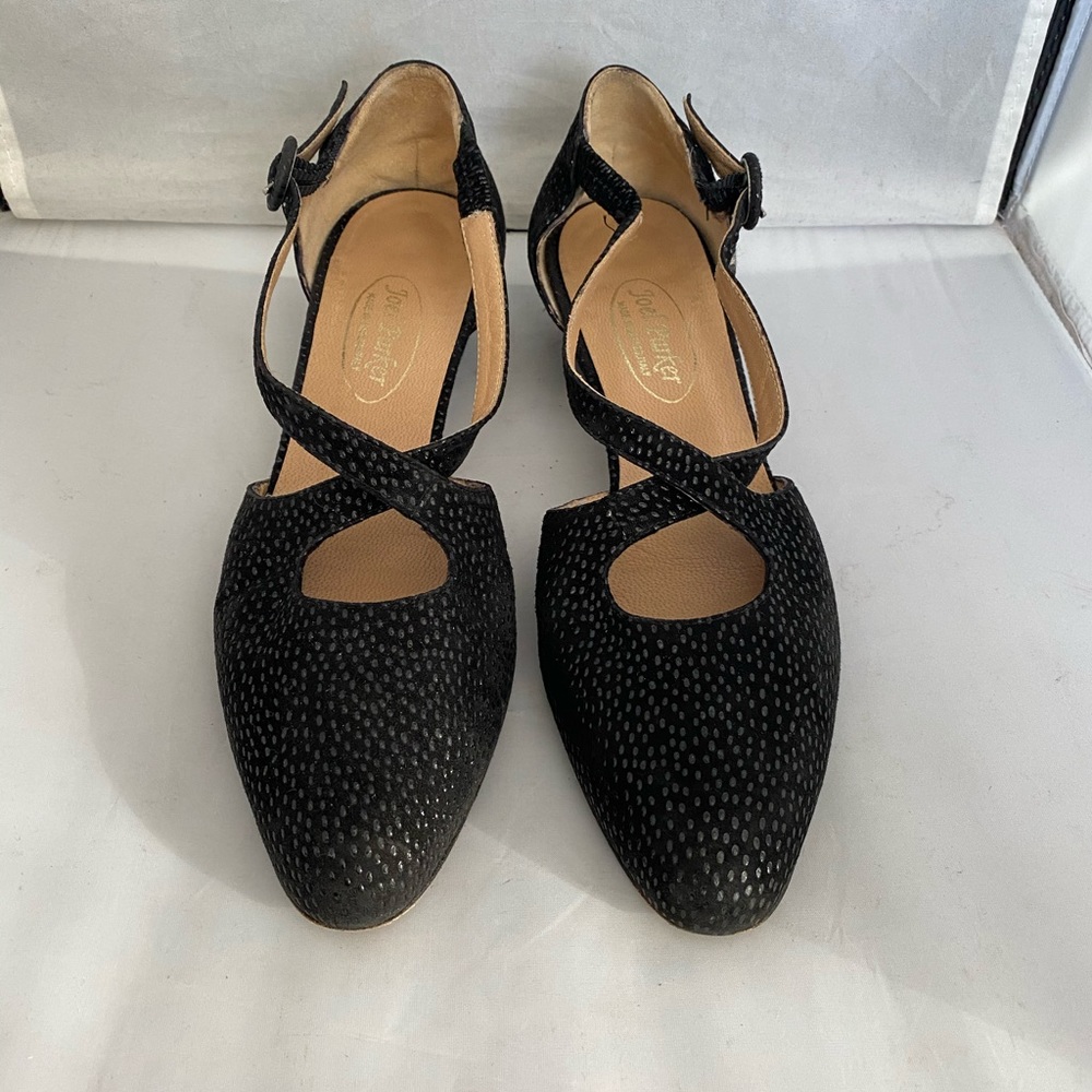 Joel Parker Vintage Low Heel Cross-Cross Shoe 9aaa - Gem